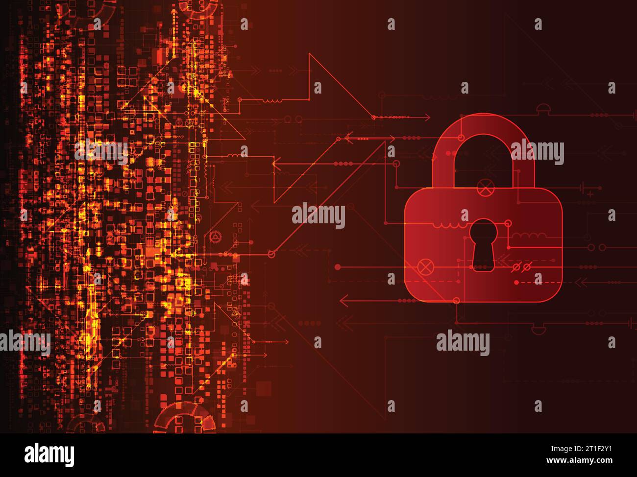 Protection concept. Protect mechanism, system privacy. Vector ...