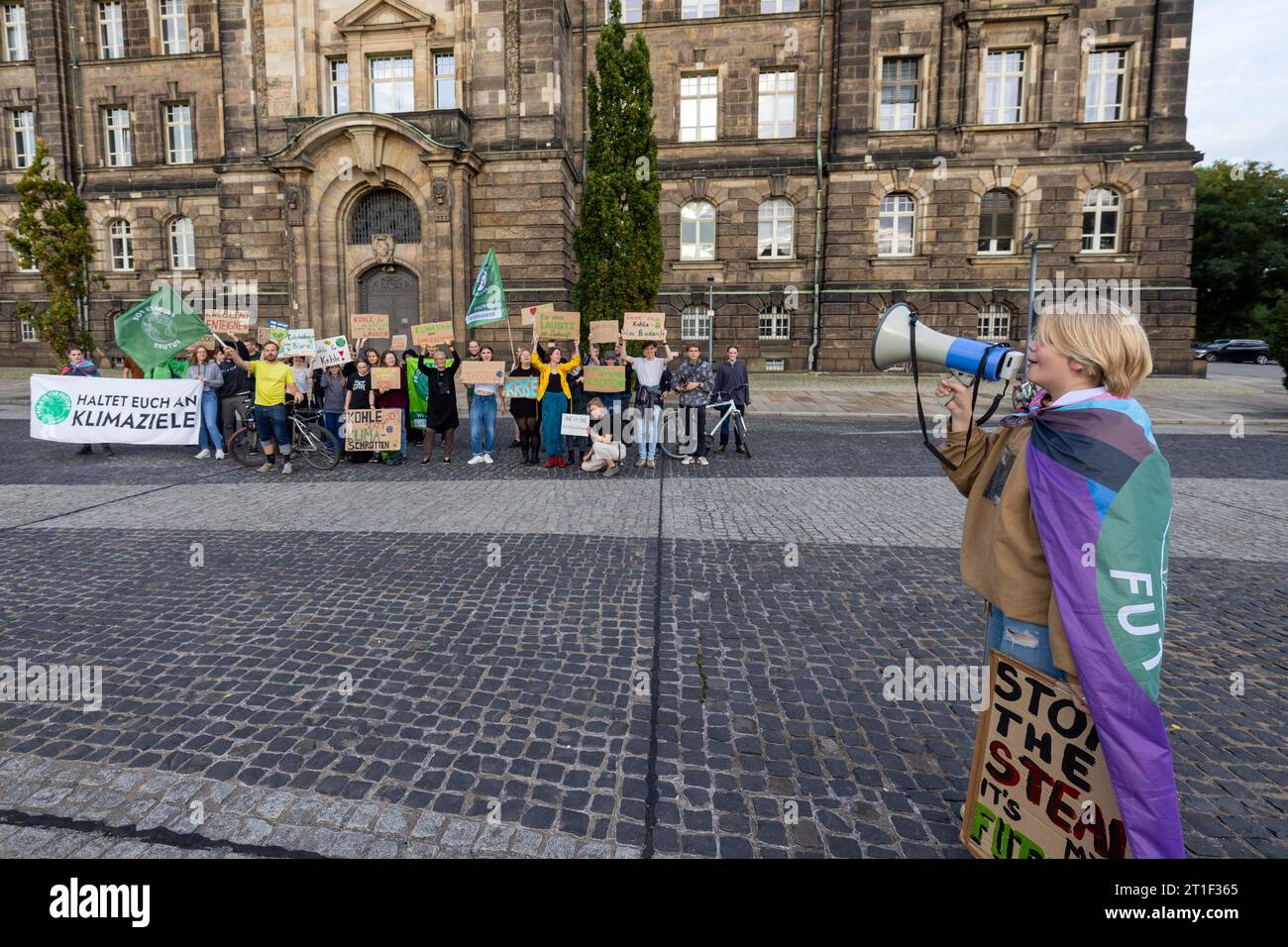 Dresden, Germany. 13th Oct, 2023. Protest Fridays for Future Dresden in ...