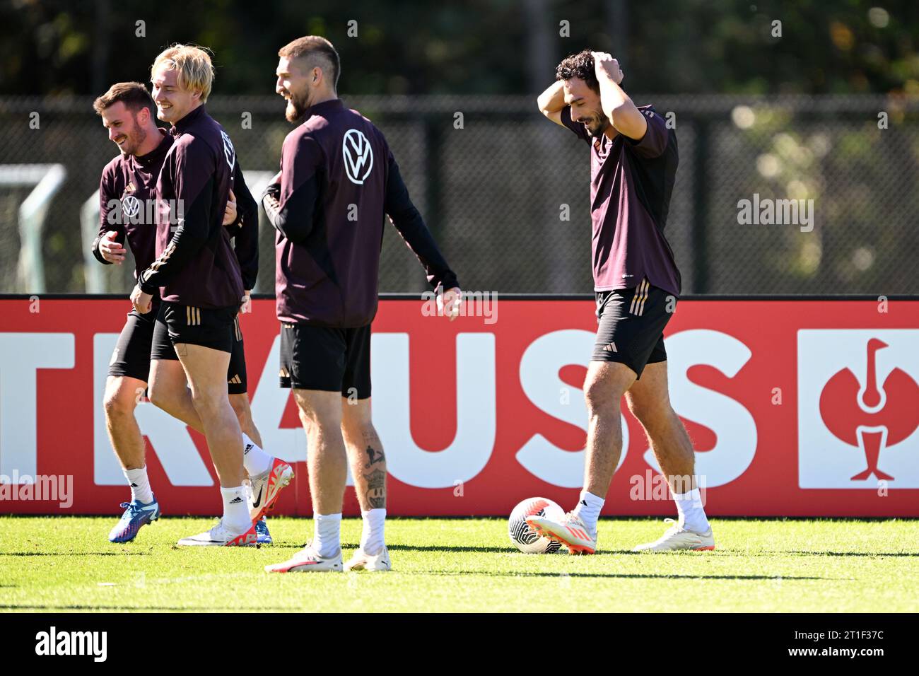Foxborough, USA. 13th Oct, 2023. Soccer: National team, before the ...