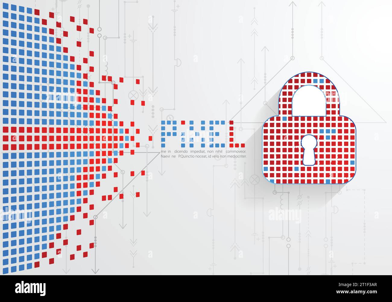 Pixel protection concept. Vector illustration Stock Vector Image & Art ...