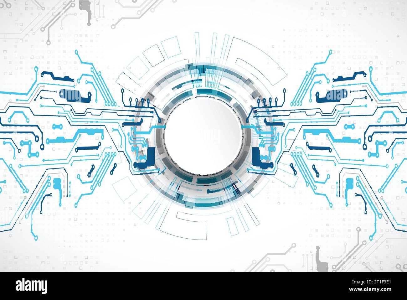 Vector illustration, Hi-tech digital technology and engineering theme ...