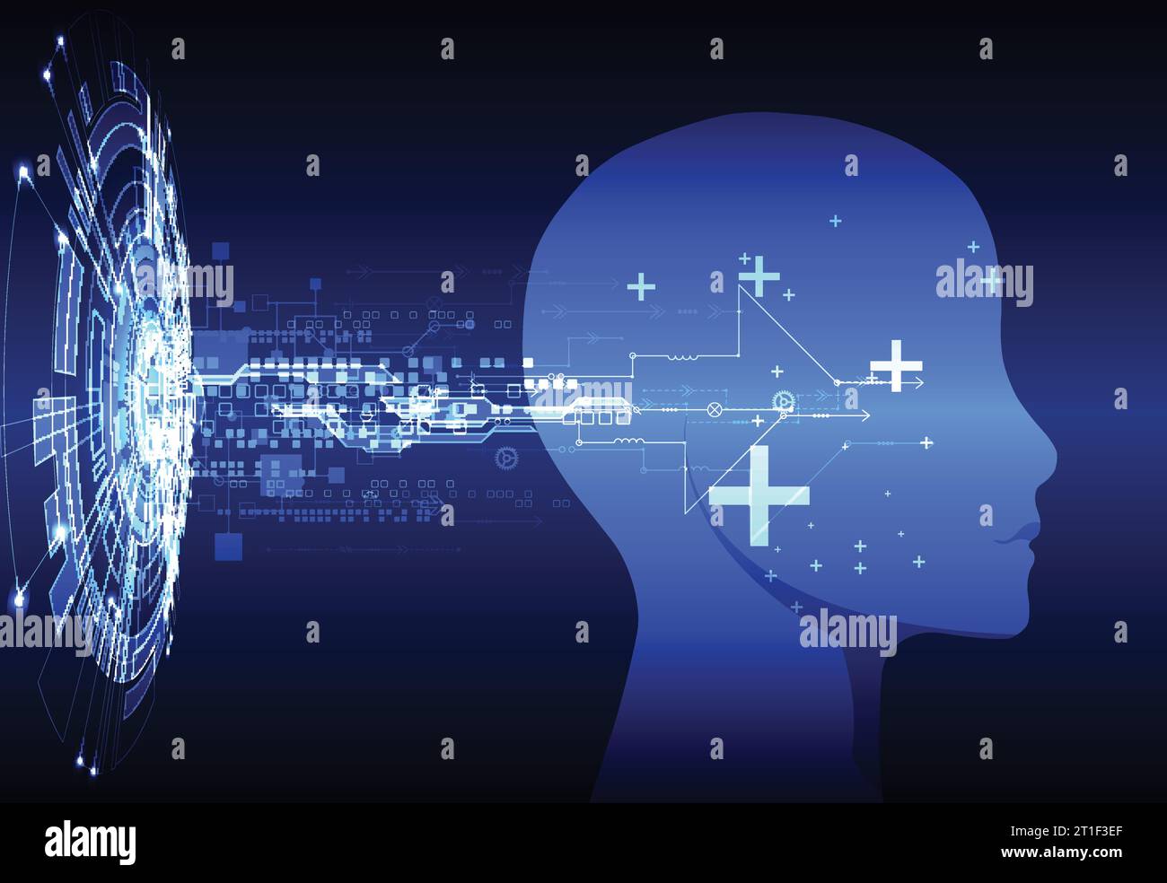 Creative brain concept background. Artificial Intelligence concept ...