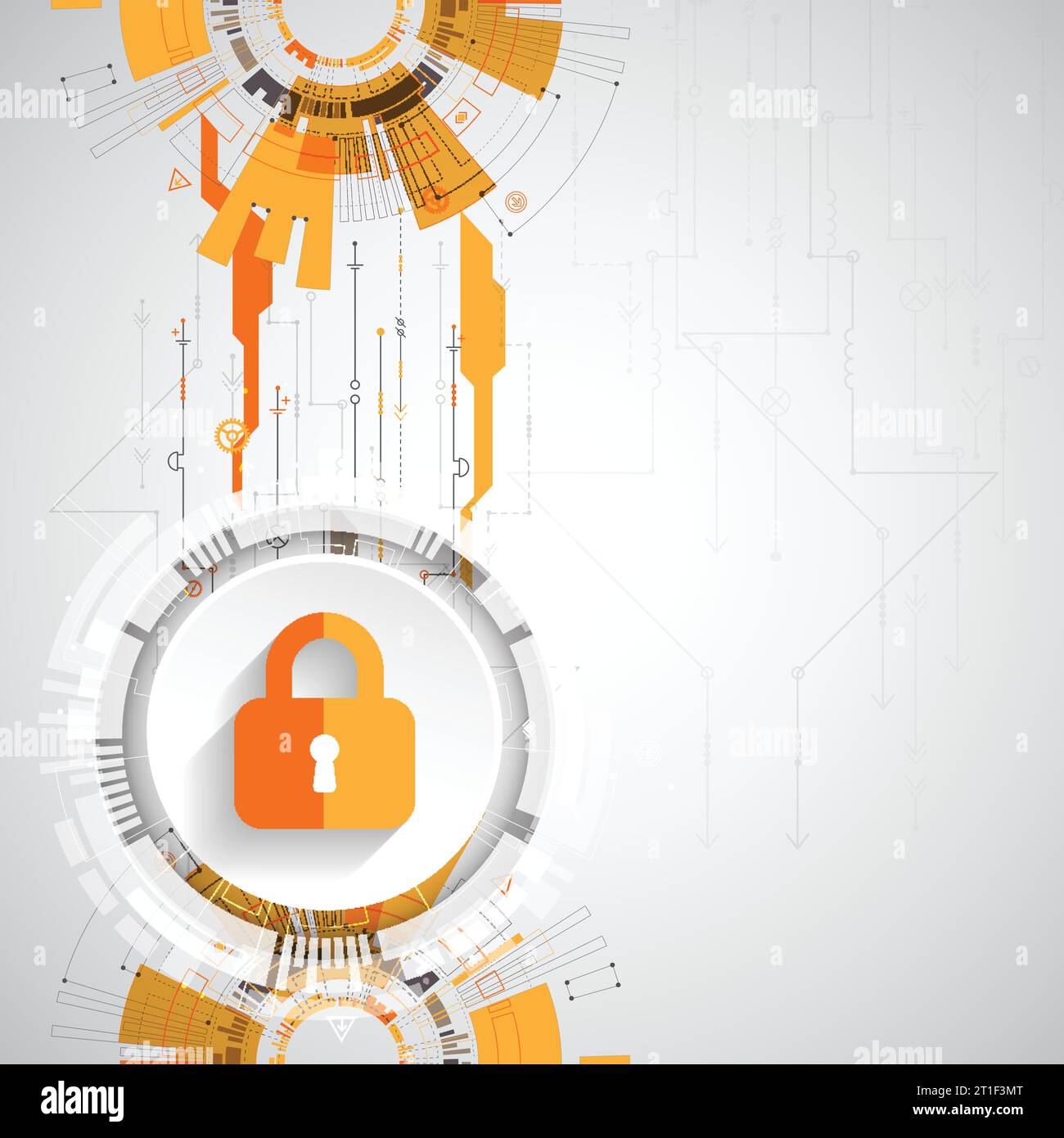 Protection concept. Protect mechanism, system privacy. Vector ...