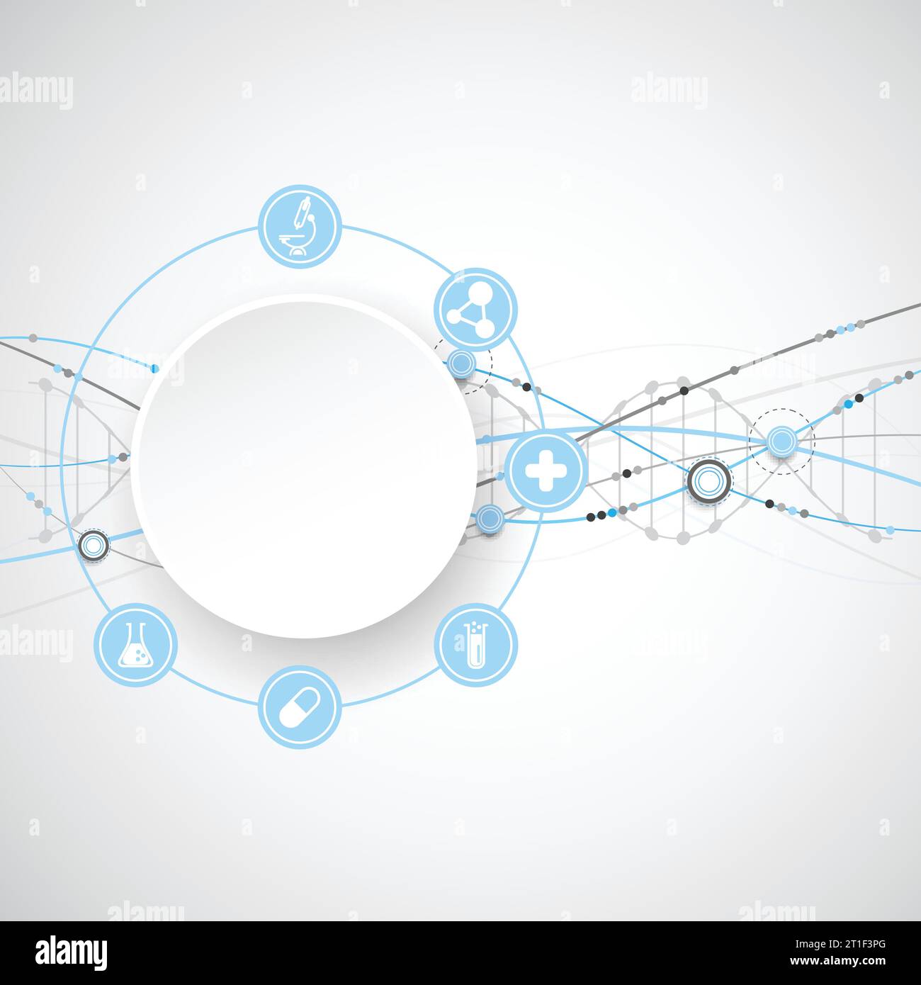 Science template, wallpaper or banner with a DNA molecules. Vector ...