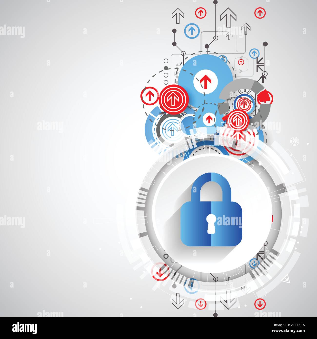 Protection concept. Protect mechanism, system privacy. Vector ...