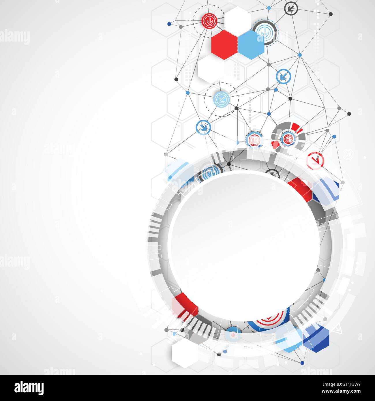 Abstract background with various technological elements. Vertical structure pattern technology ...