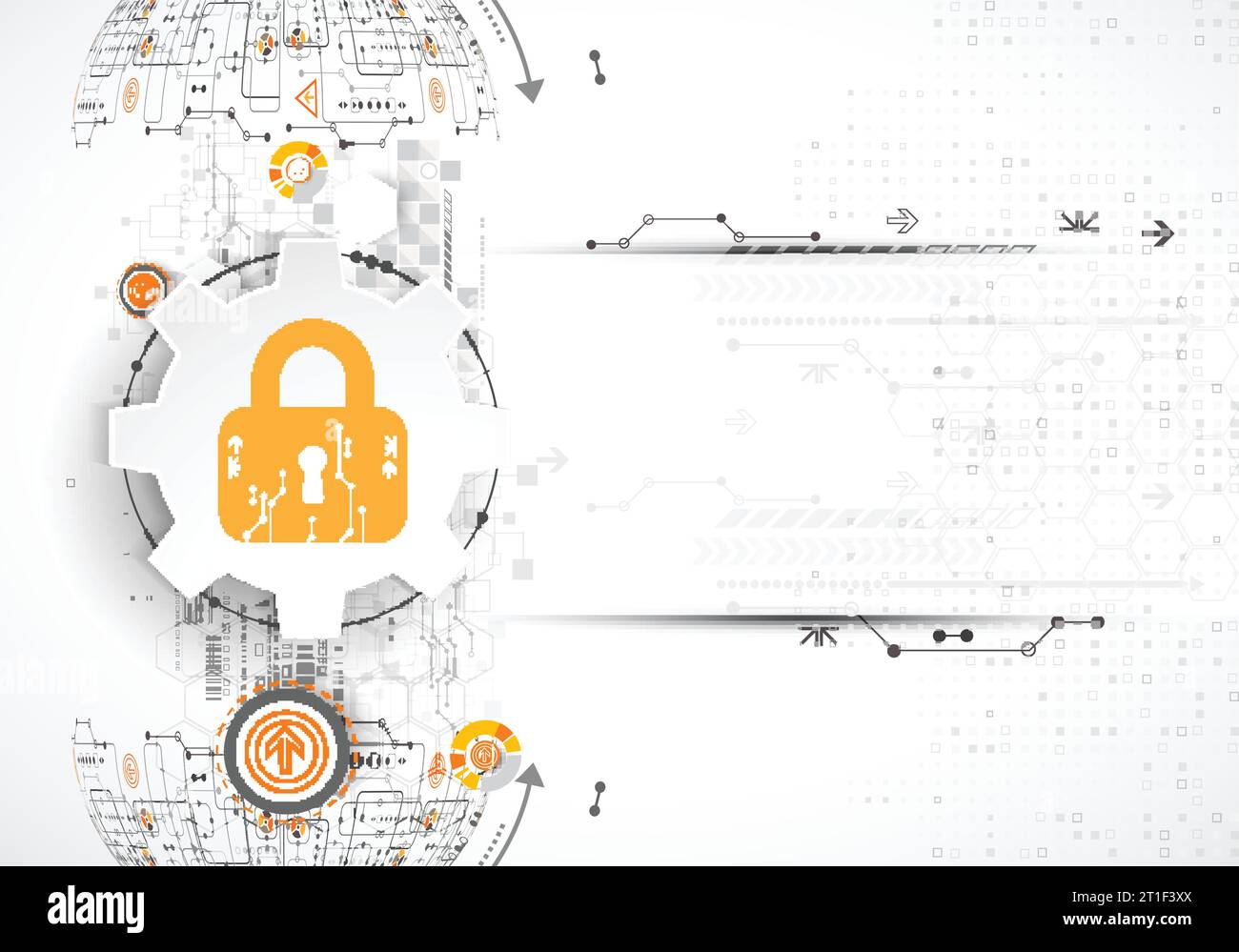 Protection concept. Security mechanism, system privacy. Digital ...