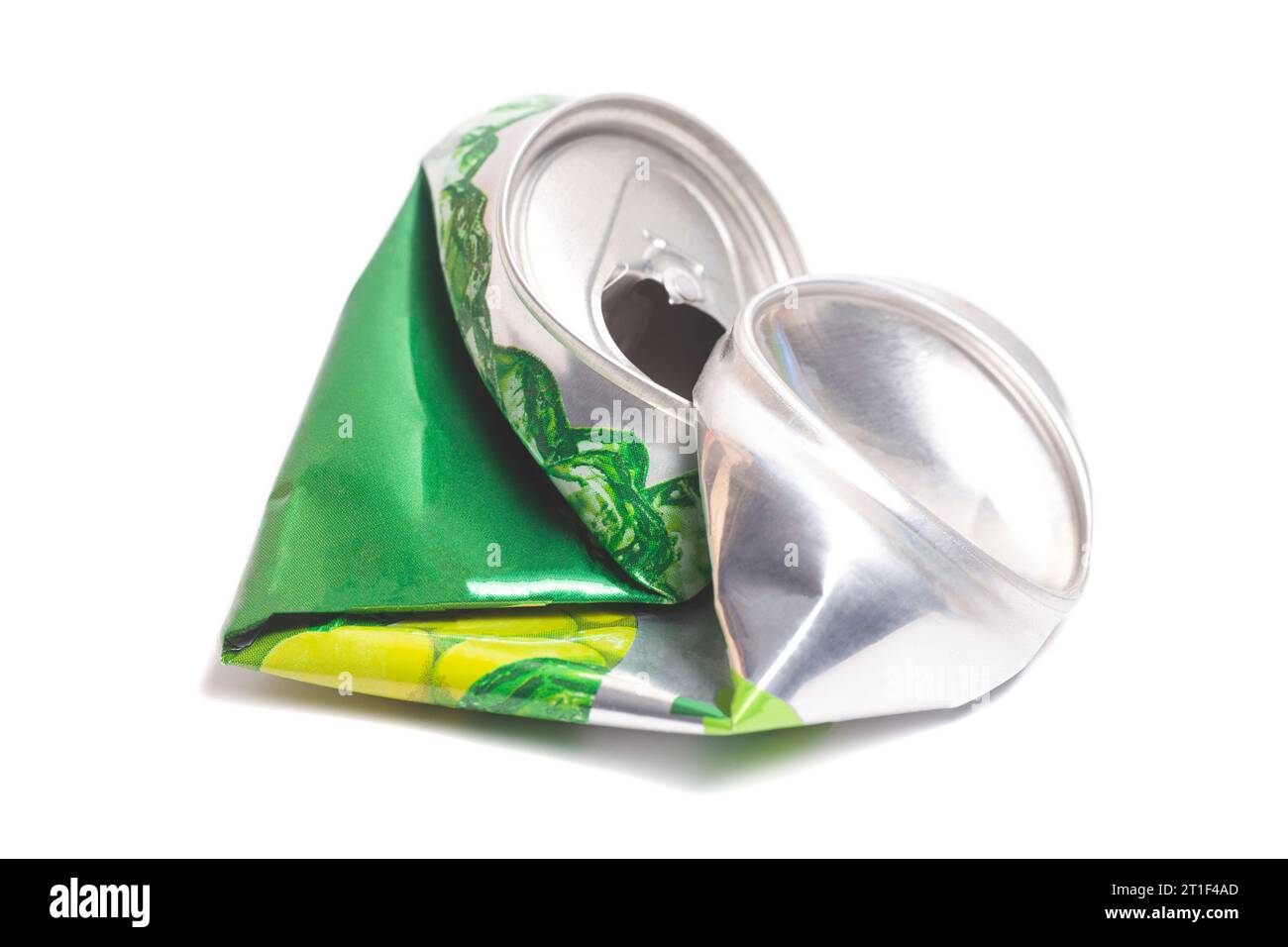 Crushed coke can Cut Out Stock Images & Pictures - Alamy
