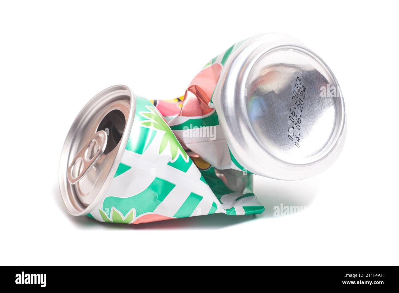 Crushed coke can Cut Out Stock Images & Pictures - Alamy