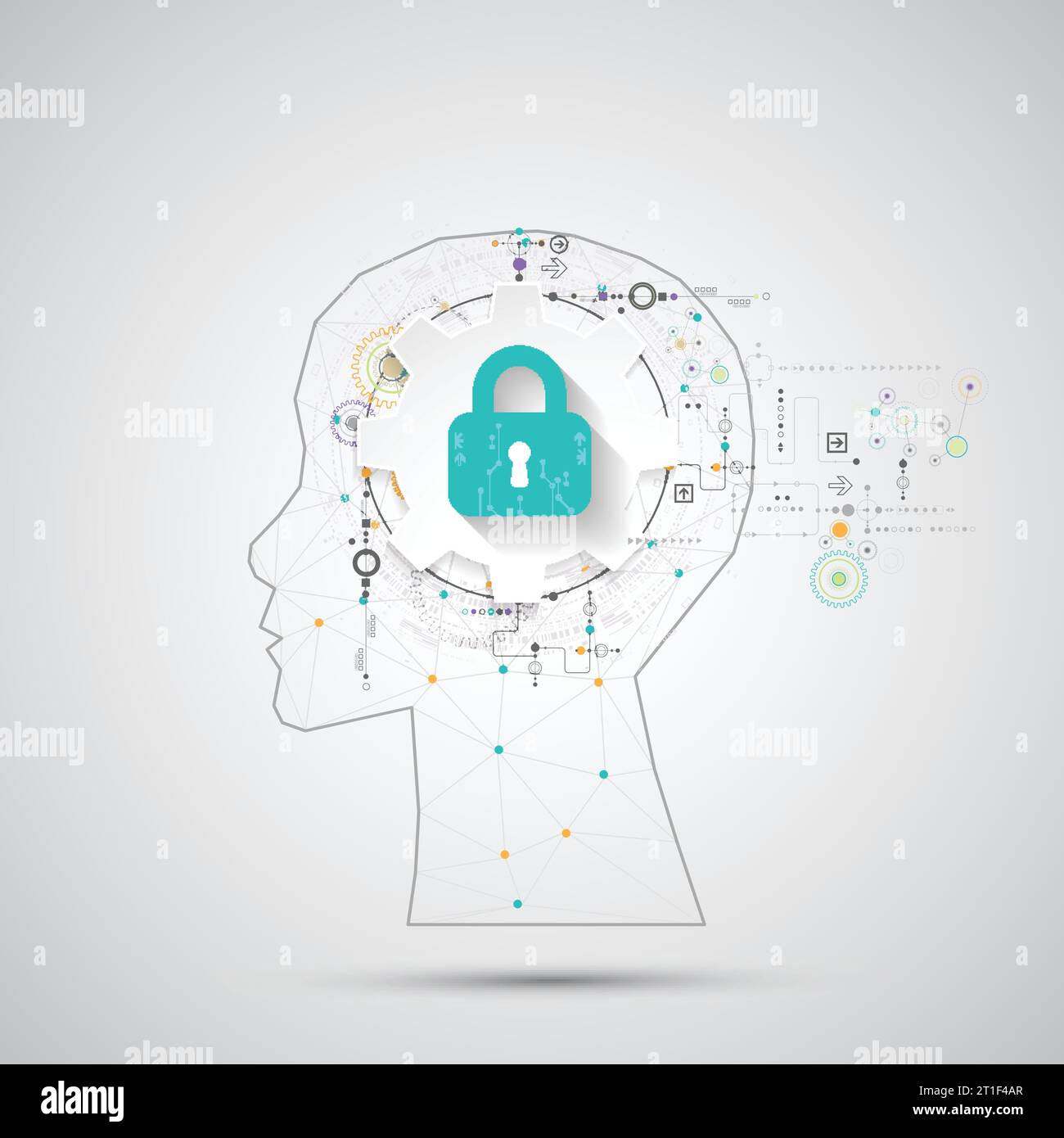 Intellectual property concept background. Vector science illustration ...