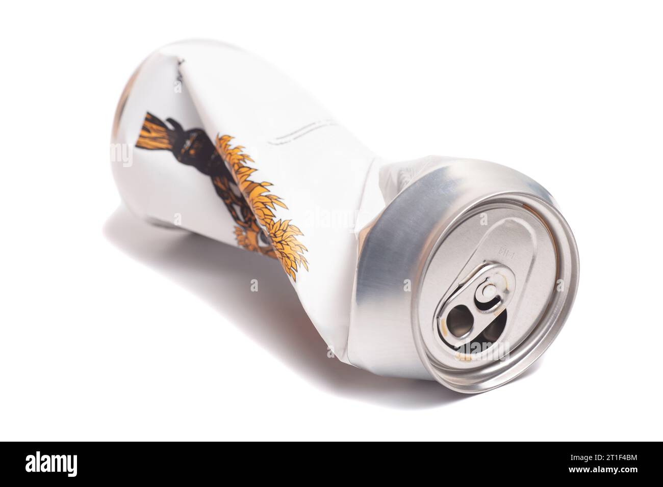 Crumpled coke can Cut Out Stock Images & Pictures - Alamy