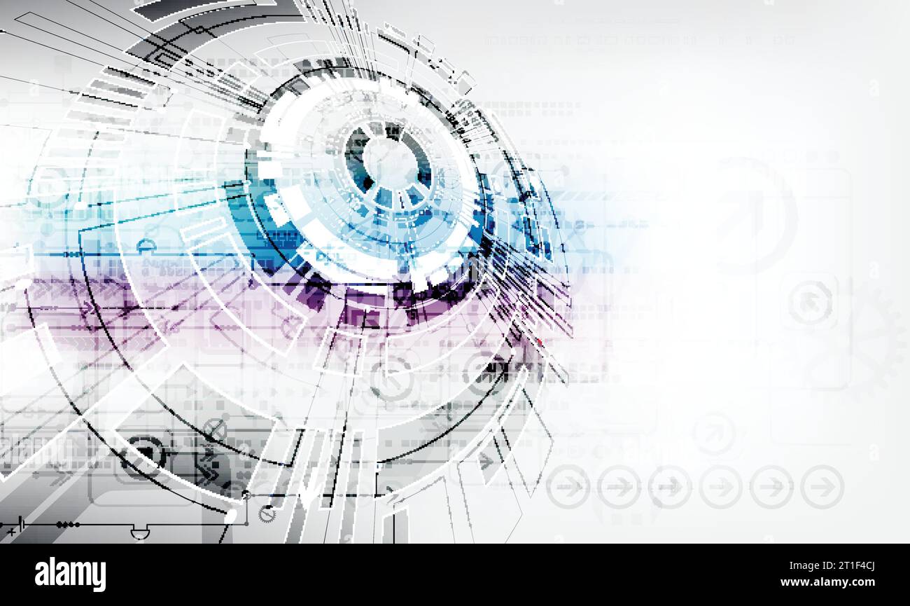 Abstract color digital communication technology background. Vector ...