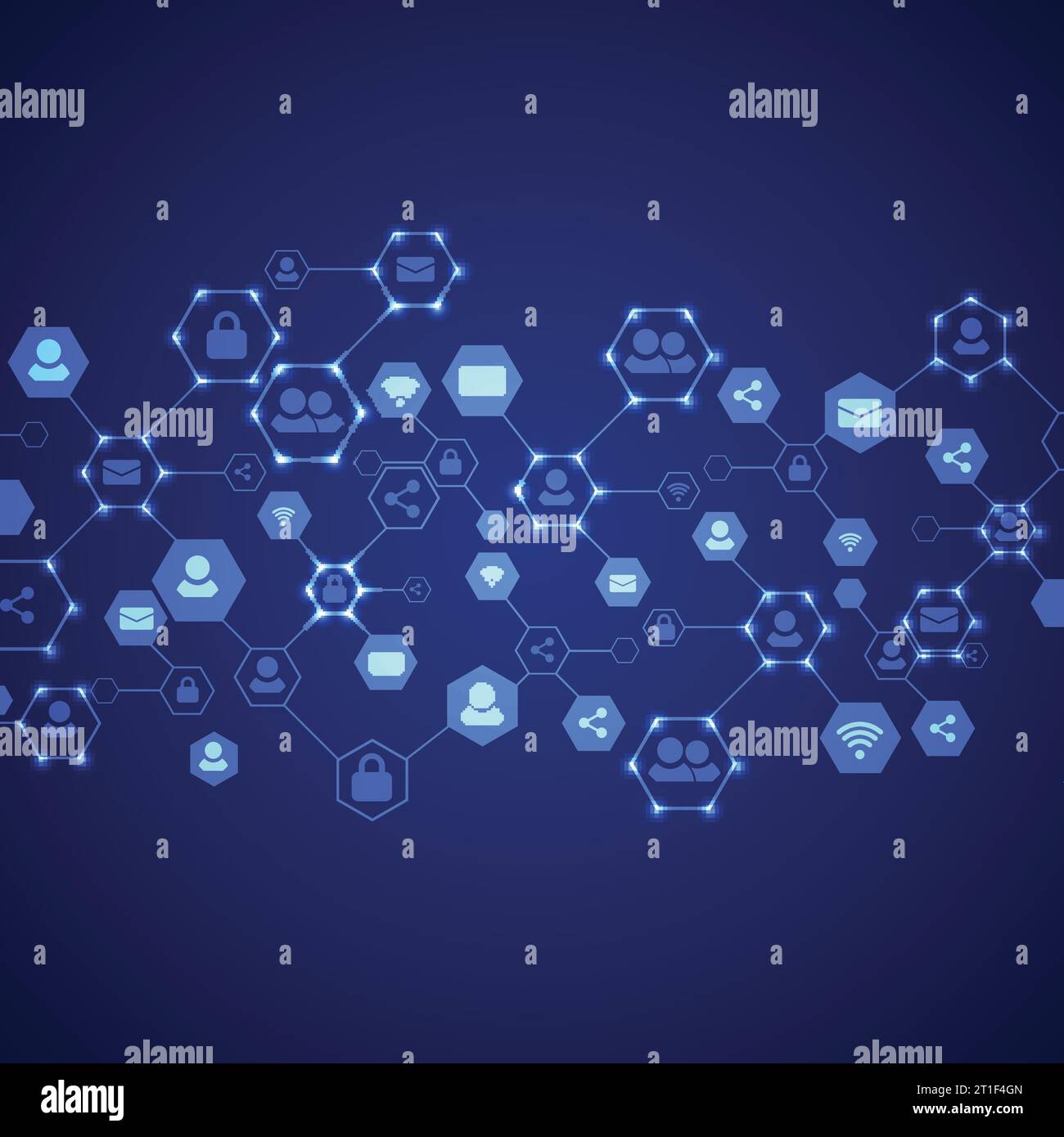 Social media vector background. Network concept Stock Vector Image ...