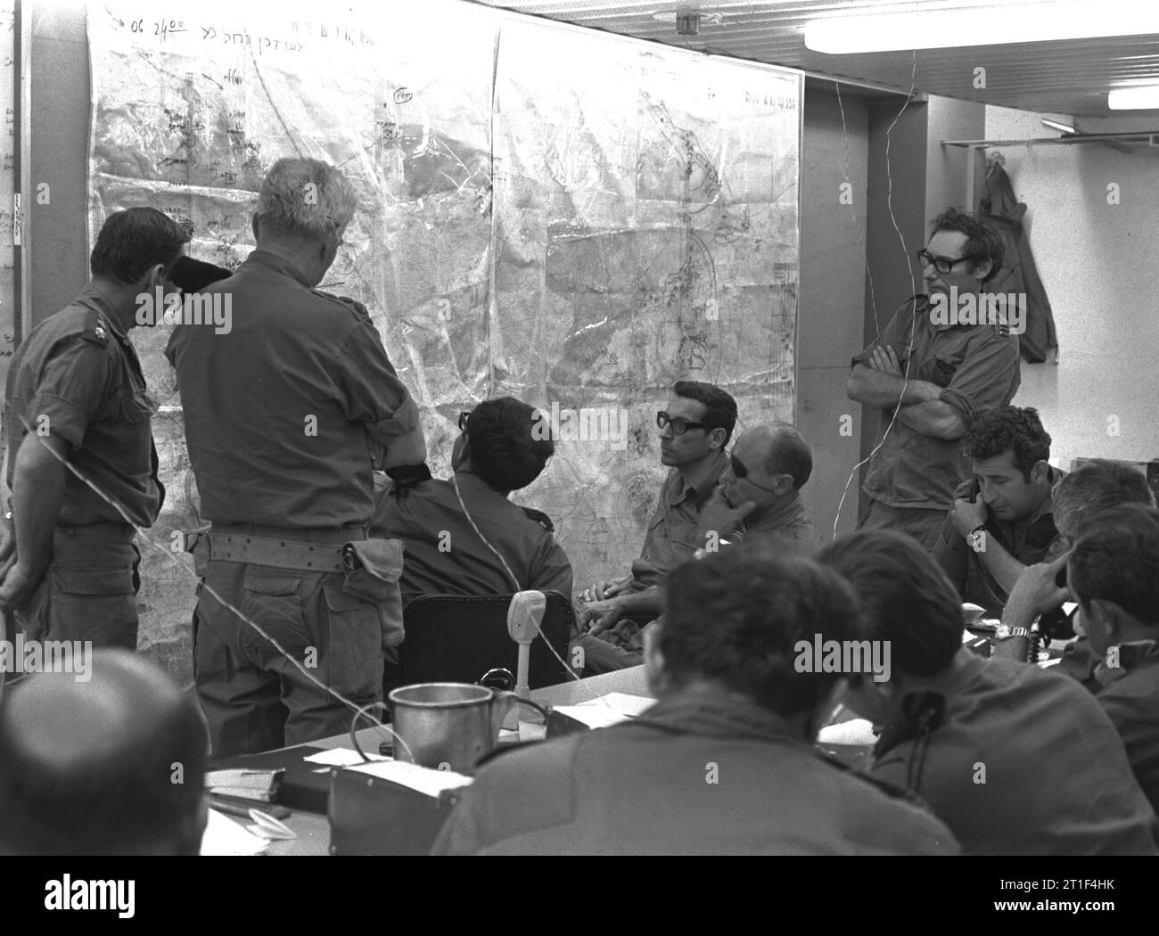 Yom Kippur War In Photo A General Staff Meeting In The War Room With The Participation Of