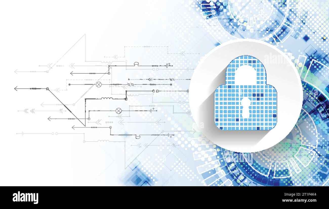Protection concept. Protect mechanism, system privacy. Vector ...