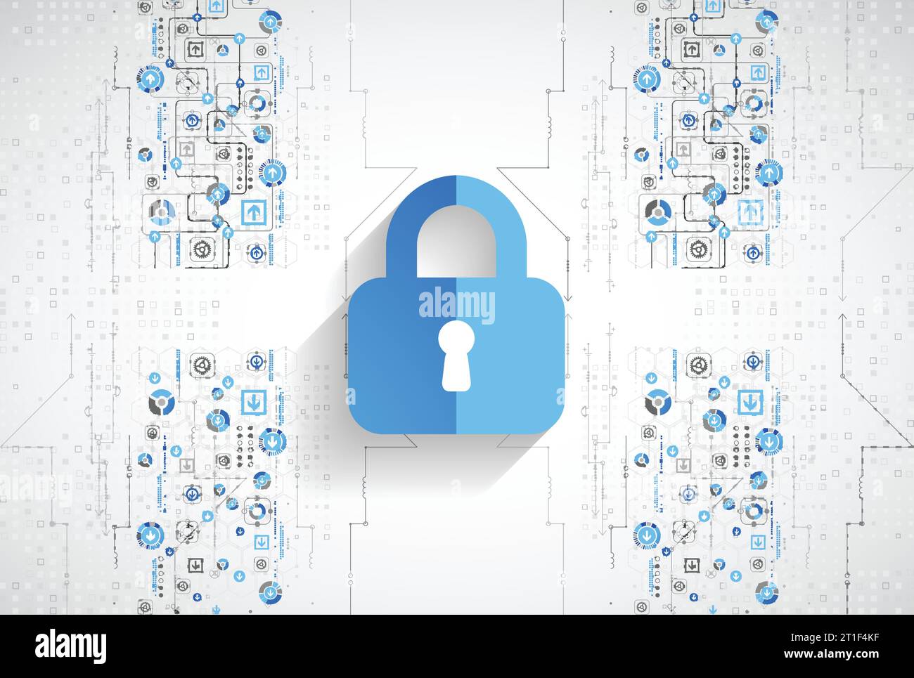 Protection concept. Protect mechanism, system privacy. Vector ...