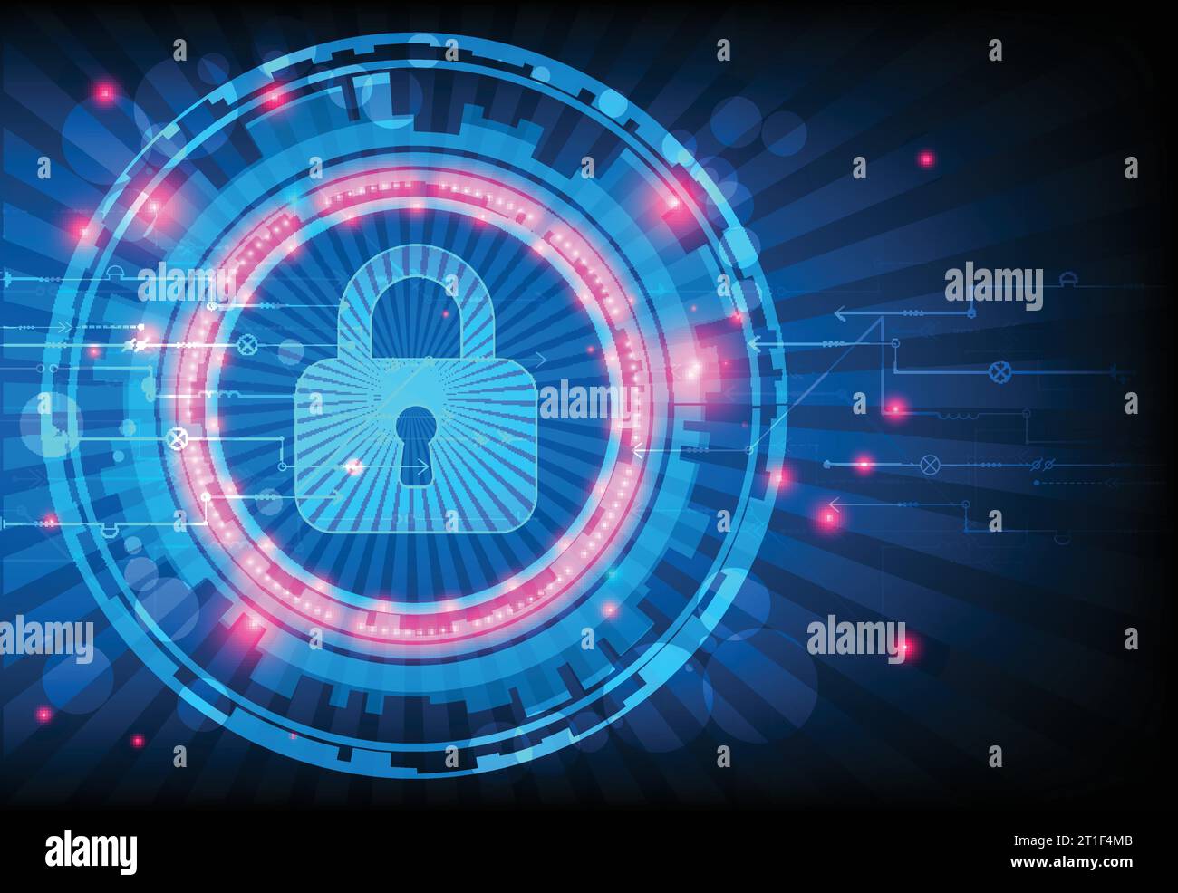 Protection concept. Protect mechanism, system privacy. Vector ...