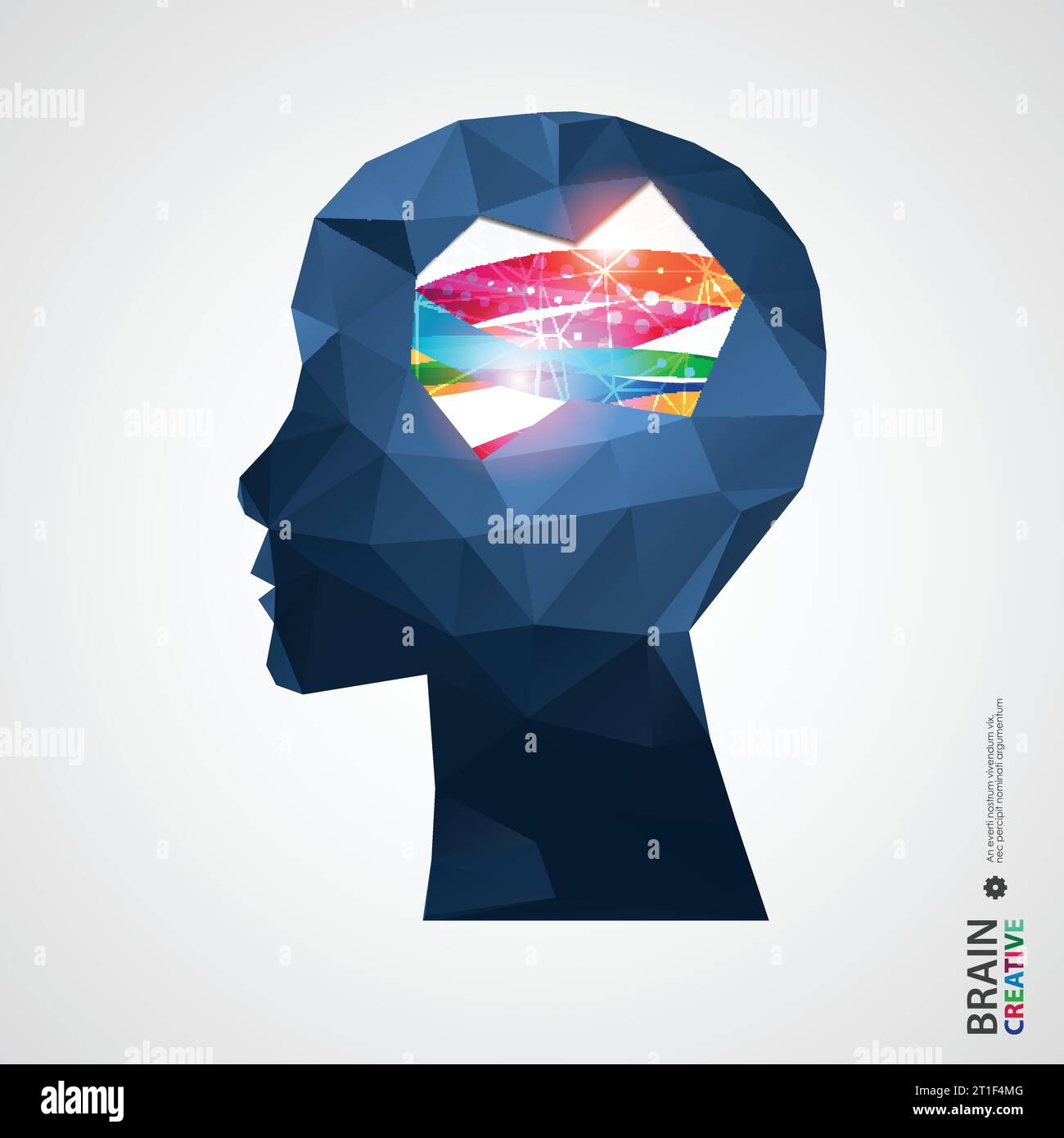 Creative concept of the human head. Vector illustration Stock Vector ...