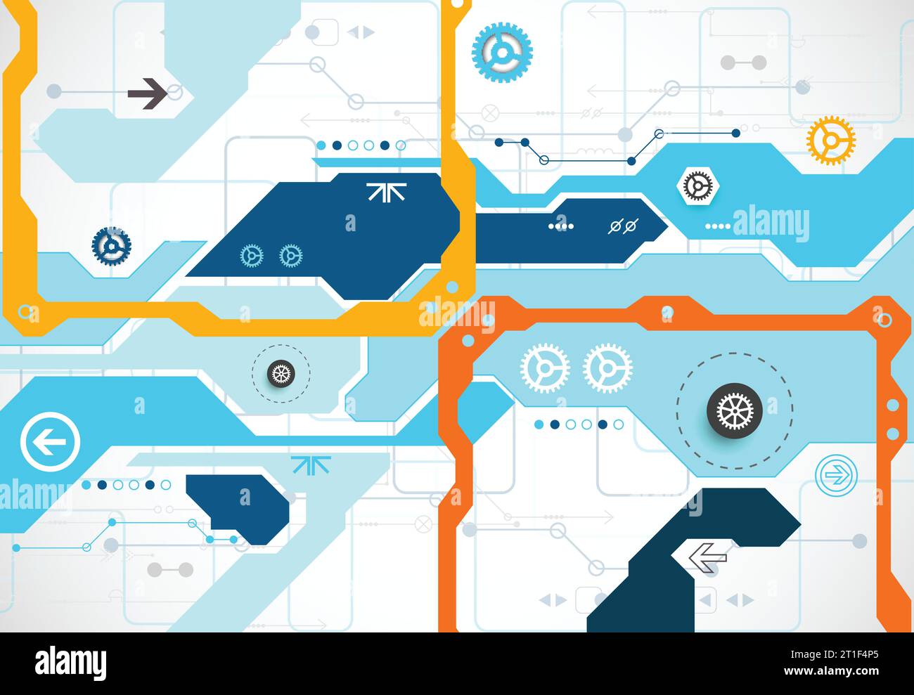 Abstract technological background. Vector illustration Stock Vector ...