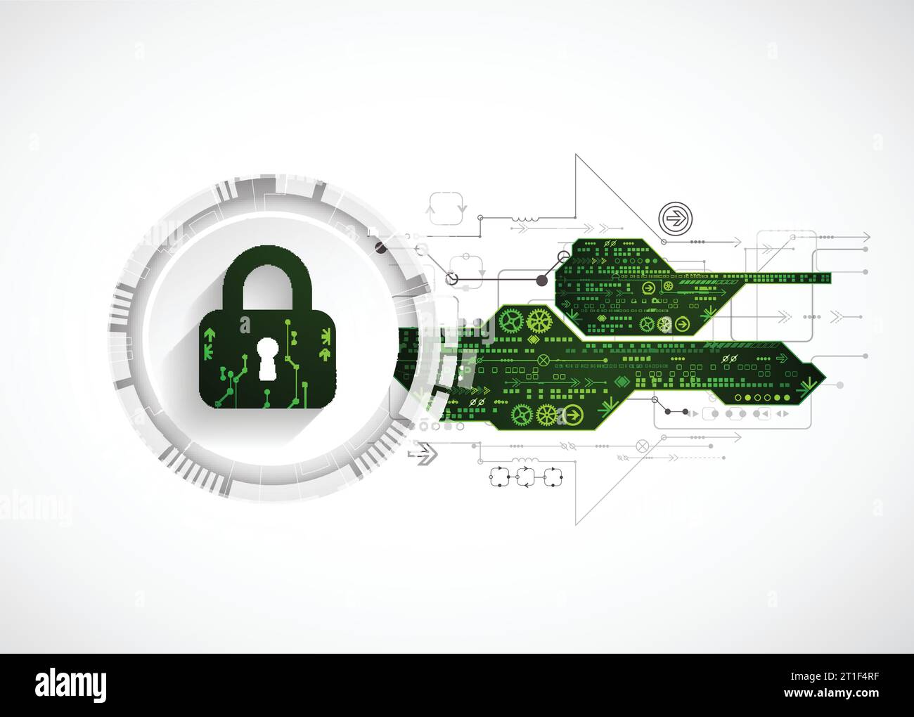 Protection concept. Protect mechanism, system privacy. Vector ...