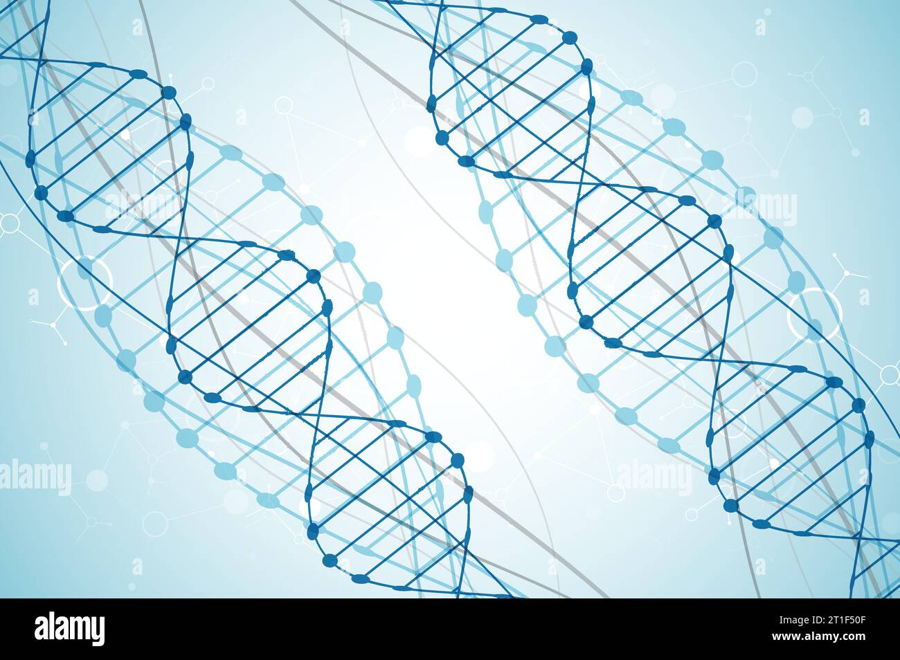 Science template, wallpaper or banner with a DNA molecules. Vector ...