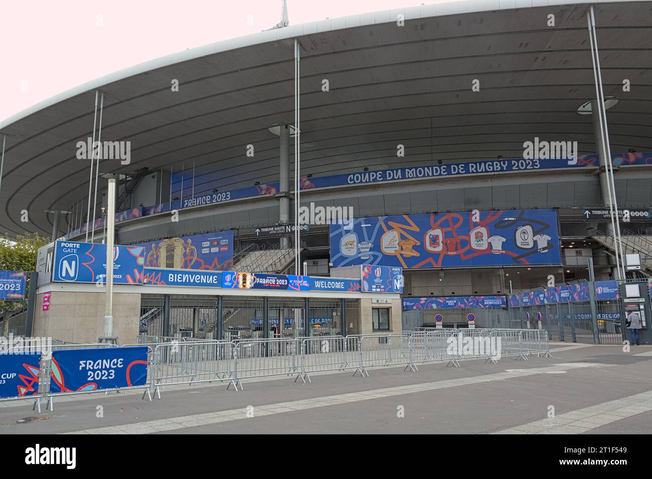 Entrance to the Stade de France for the Rugby World Cup Stock Photo - Alamy