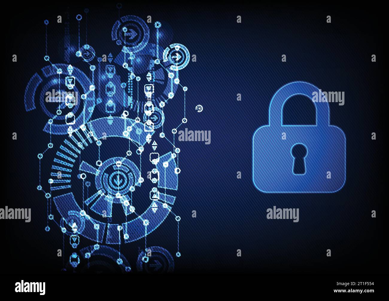 Protection concept. Protect mechanism, system privacy. Vector ...