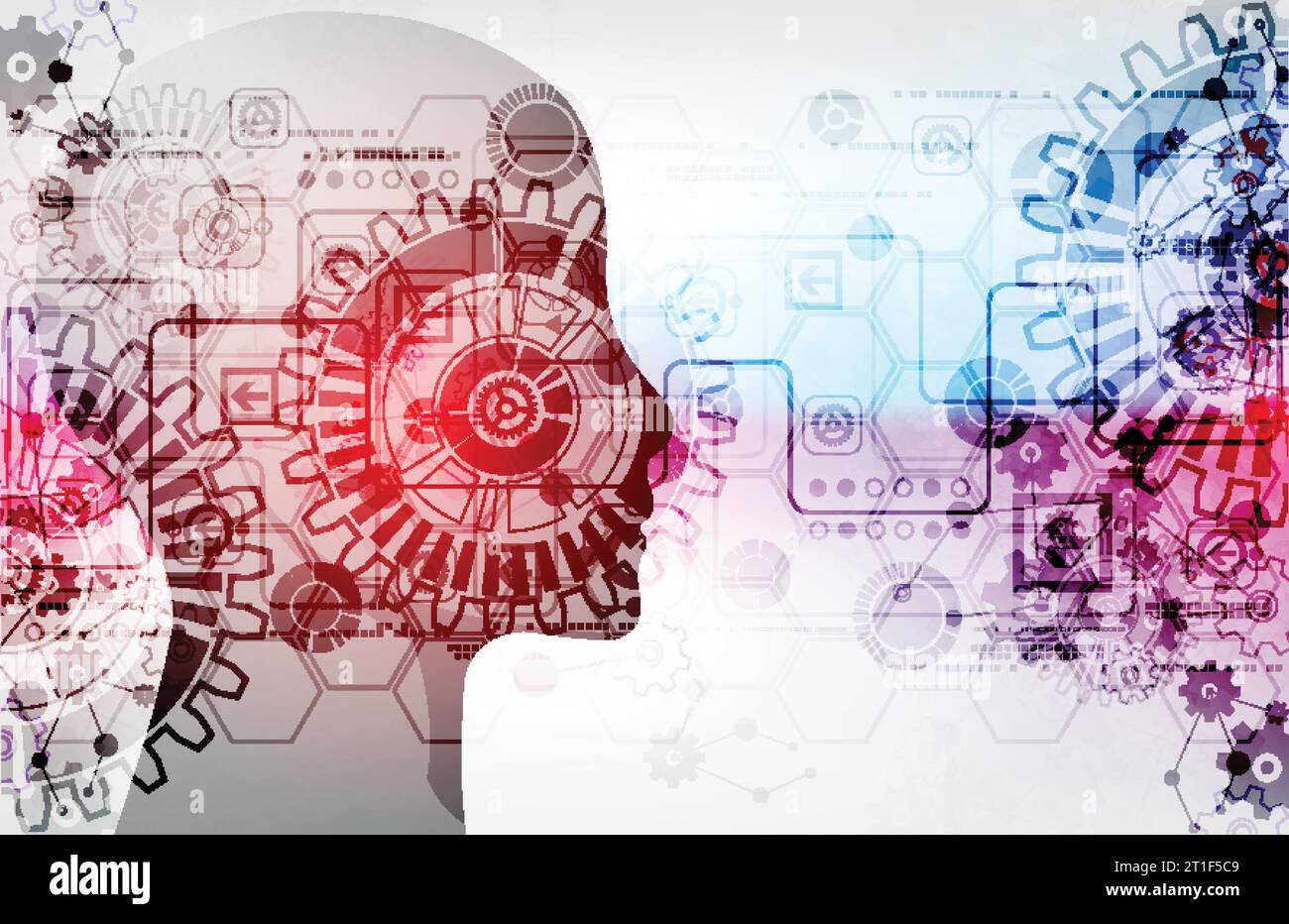 Creative brain concept background. Artificial Intelligence concept ...