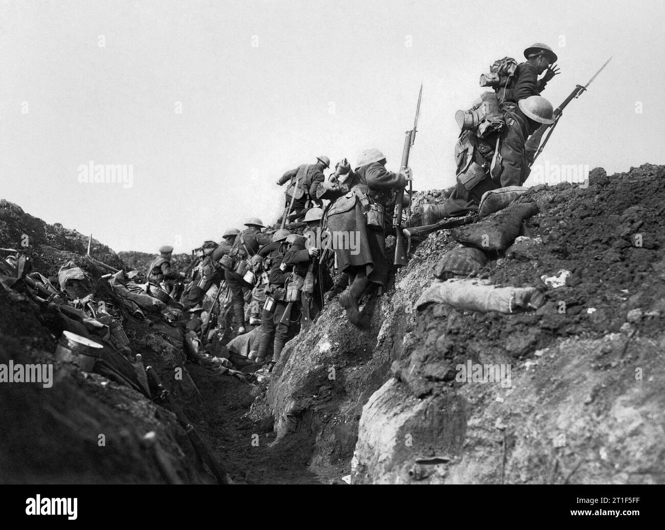 Photography during the First World War Troops supposedly 'going over ...