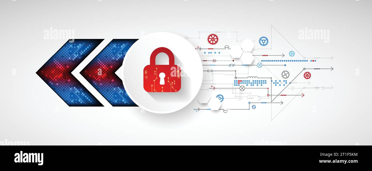 Protection concept. Protect mechanism, system privacy. Vector ...