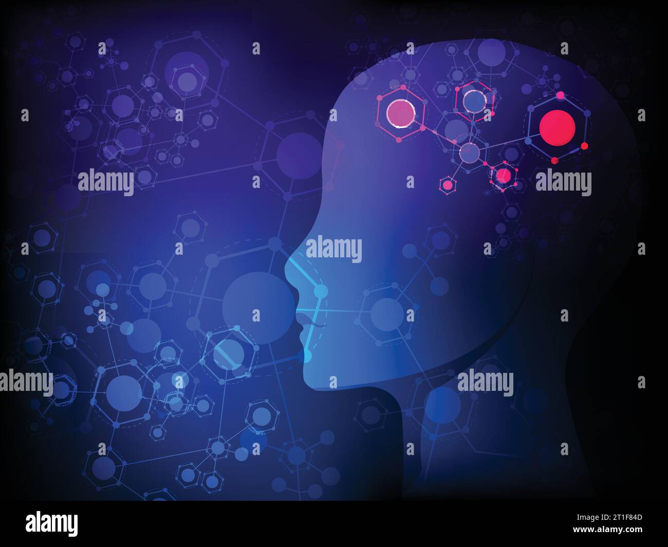 Creative brain concept background. Artificial Intelligence concept ...