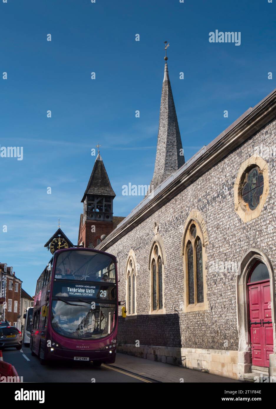 europe, UK, England, Sussex, Lewes St Michael church Stock Photo - Alamy