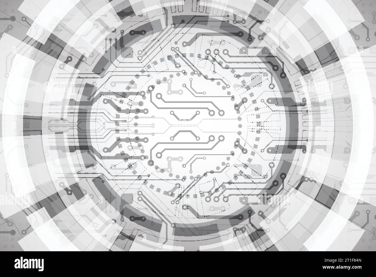 Vector illustration, Hi-tech digital technology and engineering theme Stock Vector Image & Art ...