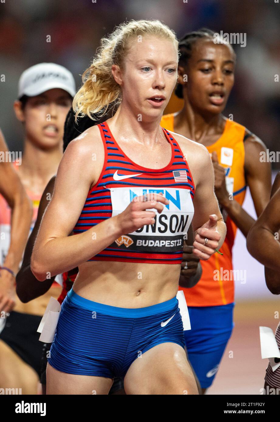 Alicia Monson of the USA competing in the women’s 10,000m final at the ...