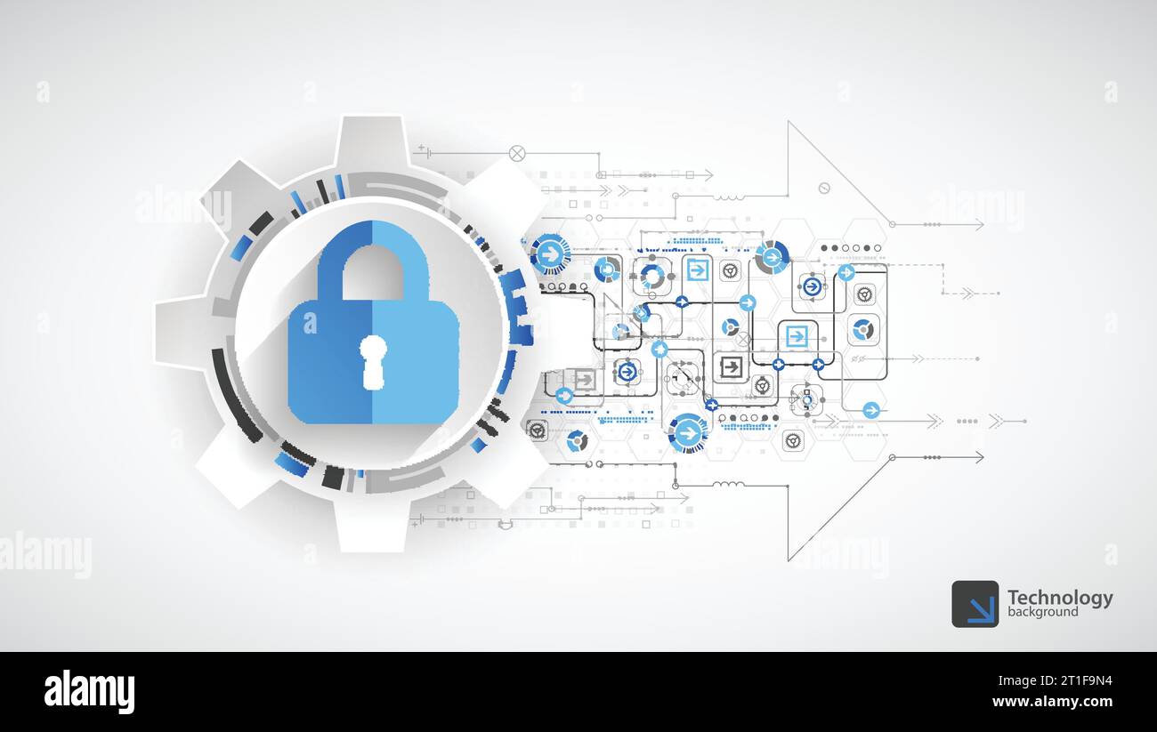 Protection concept. Protect mechanism, system privacy. Vector ...