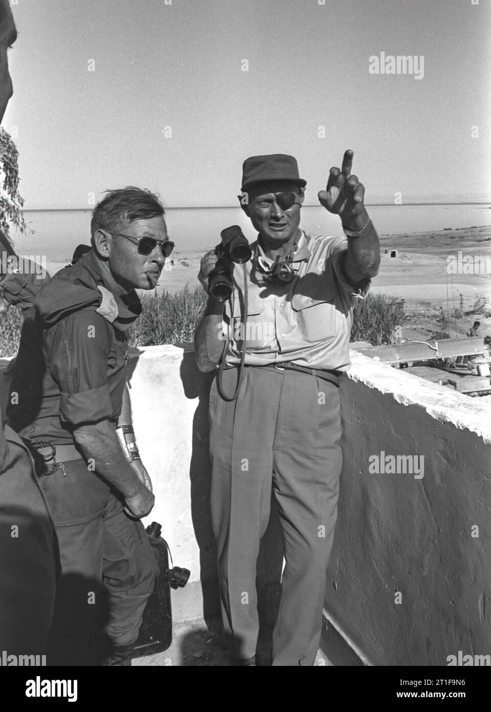 YOM KIPPUR WAR. IN THE PHOTO, DEFENSE MINISTER MOSHE DAYAN & ALUF ...