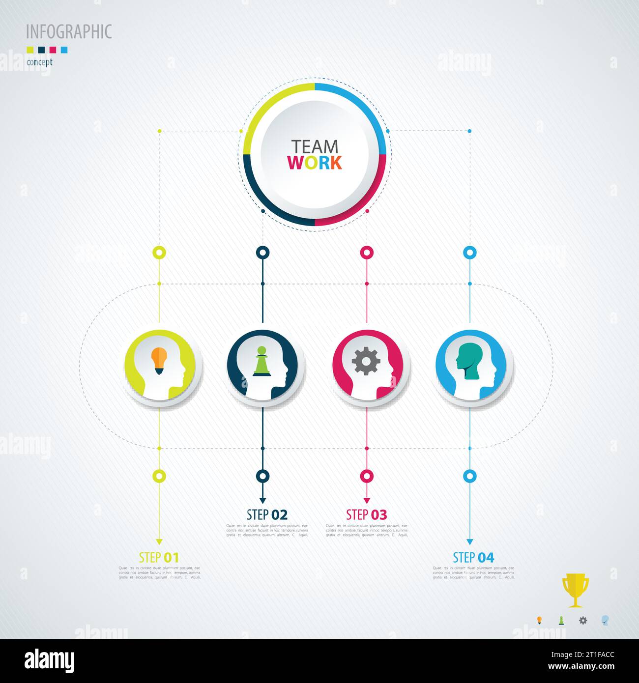 Infographic teamwork. Business concept. Vector Stock Vector Image & Art ...