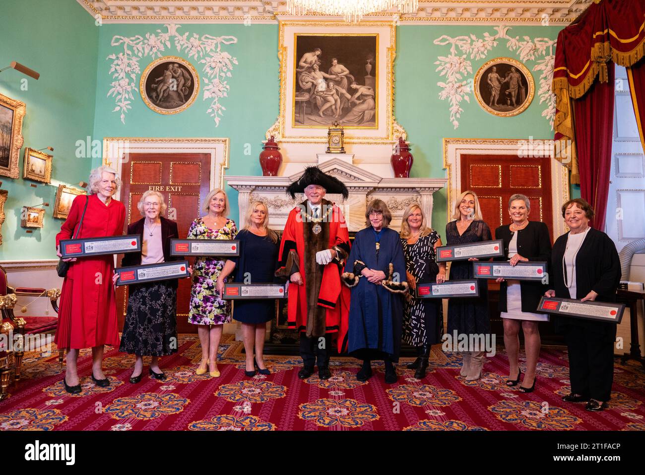 (Left to right) Hilary Pearson, Anthea Gaukroger, Michelle McAtee ...