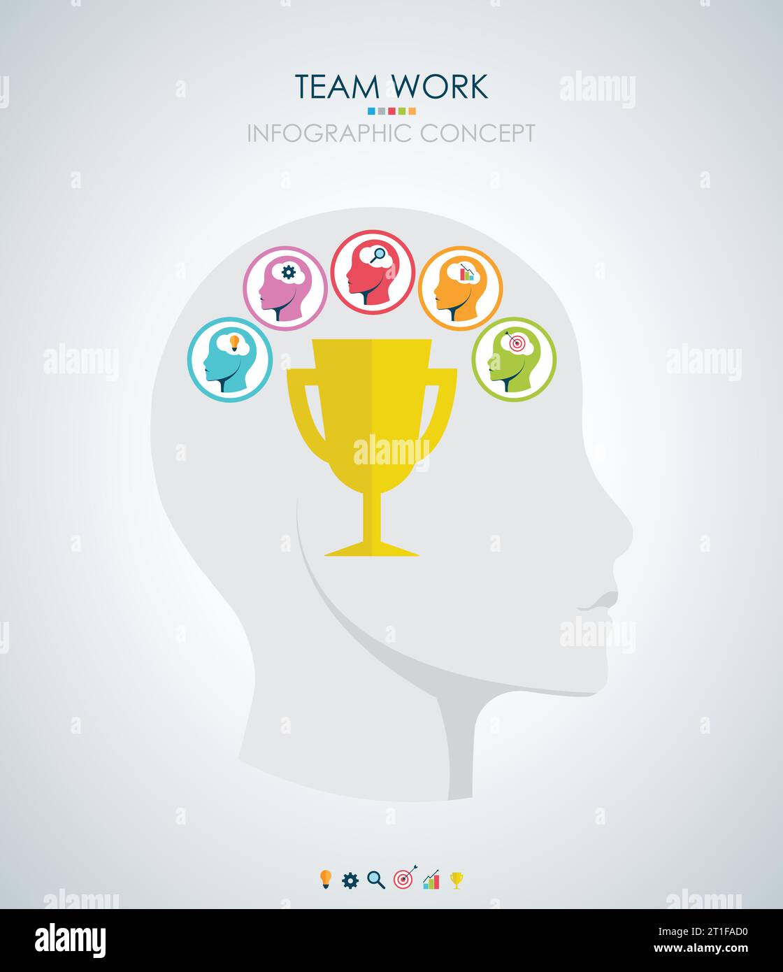 Info graphic teamwork. Business concept. Vector Stock Vector Image ...