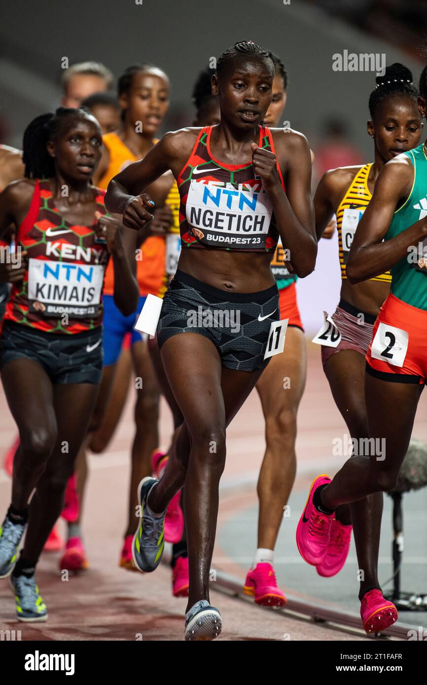Agnes Jebet Ngetich of Kenya competing in the women’s 10,000m final at ...