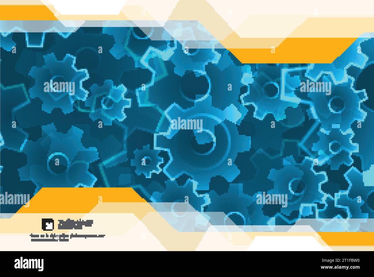 Brochure design template gear hi-res stock photography and images - Alamy