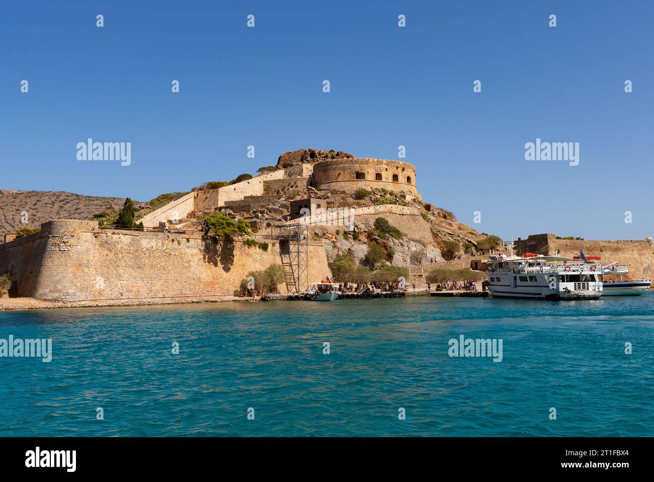 Spinalonga, Crete - Greece - September 23rd, 2023: View of Spinalonga ...