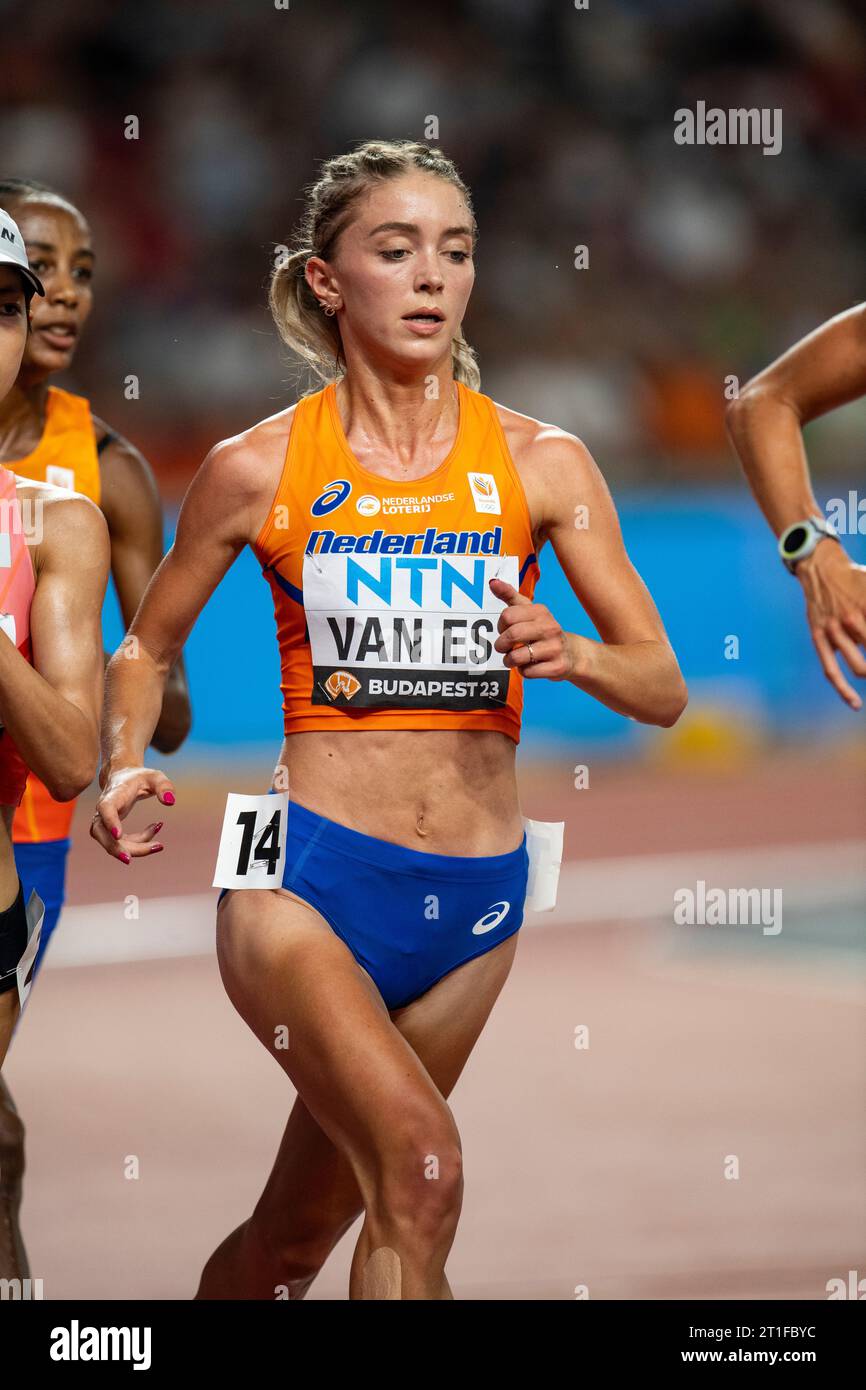 Diane Van Es of the Netherlands competing in the women’s 10,000m final ...