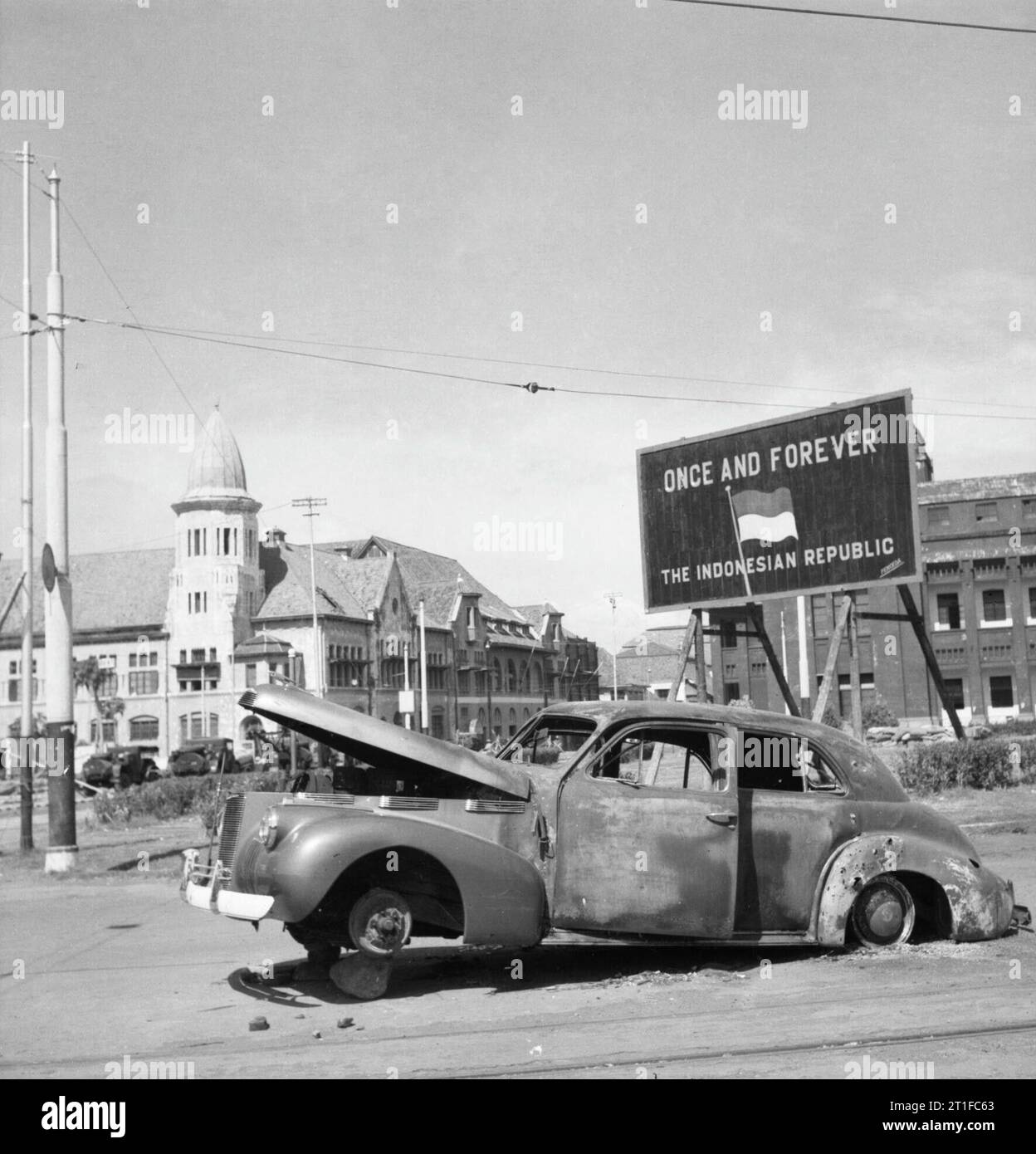 The British Occupation of Java The burnt-out LaSalle 1940 Series 52 ...