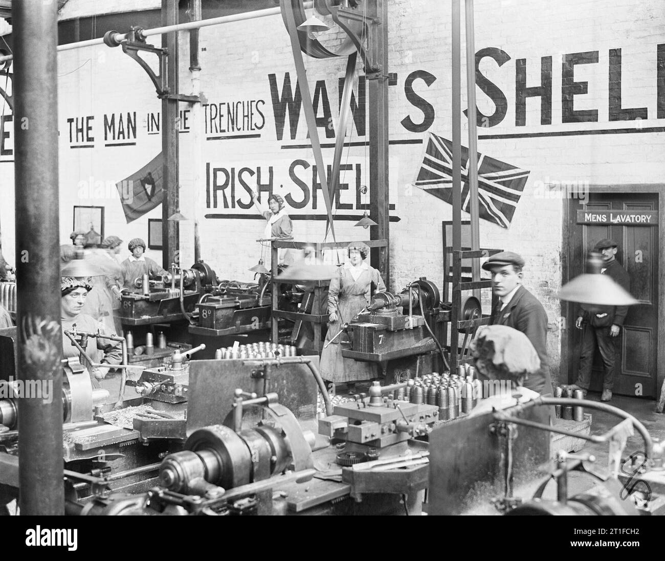 Industry during the First World War- Dublin Lathe operators in the ...