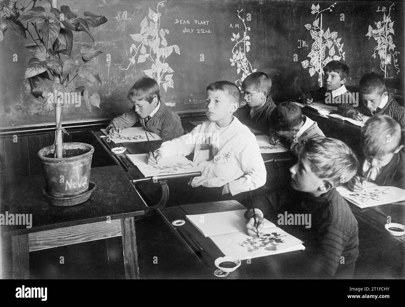 Children on the Home Front during the First World War Boys engaged in a ...