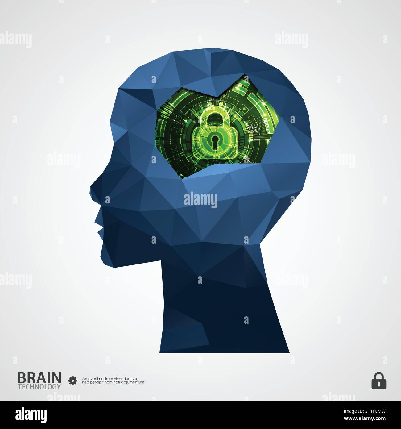 The concept of intellectual property protection. Vector illustration ...