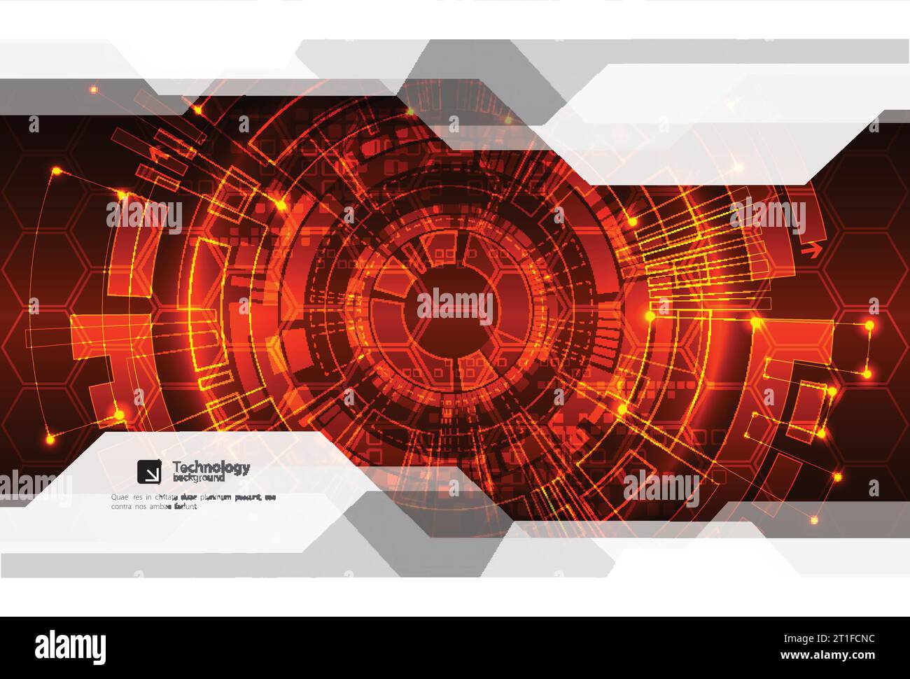 Abstract red digital communication technology background. Vector ...
