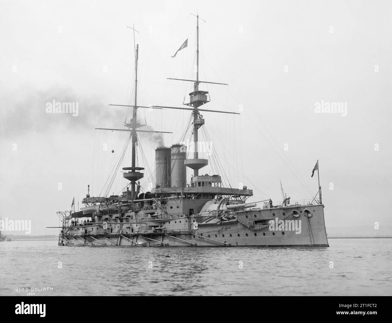 British Ships of the First World War HMS GOLIATH. Torpedoed and sunk ...