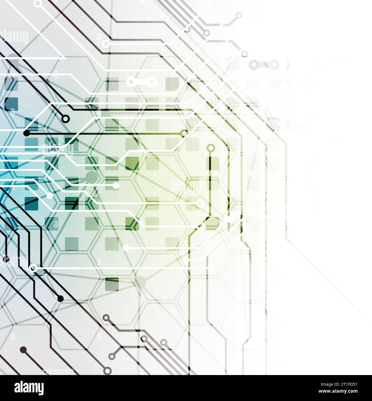 Vector illustration, Hi-tech digital technology and engineering theme ...